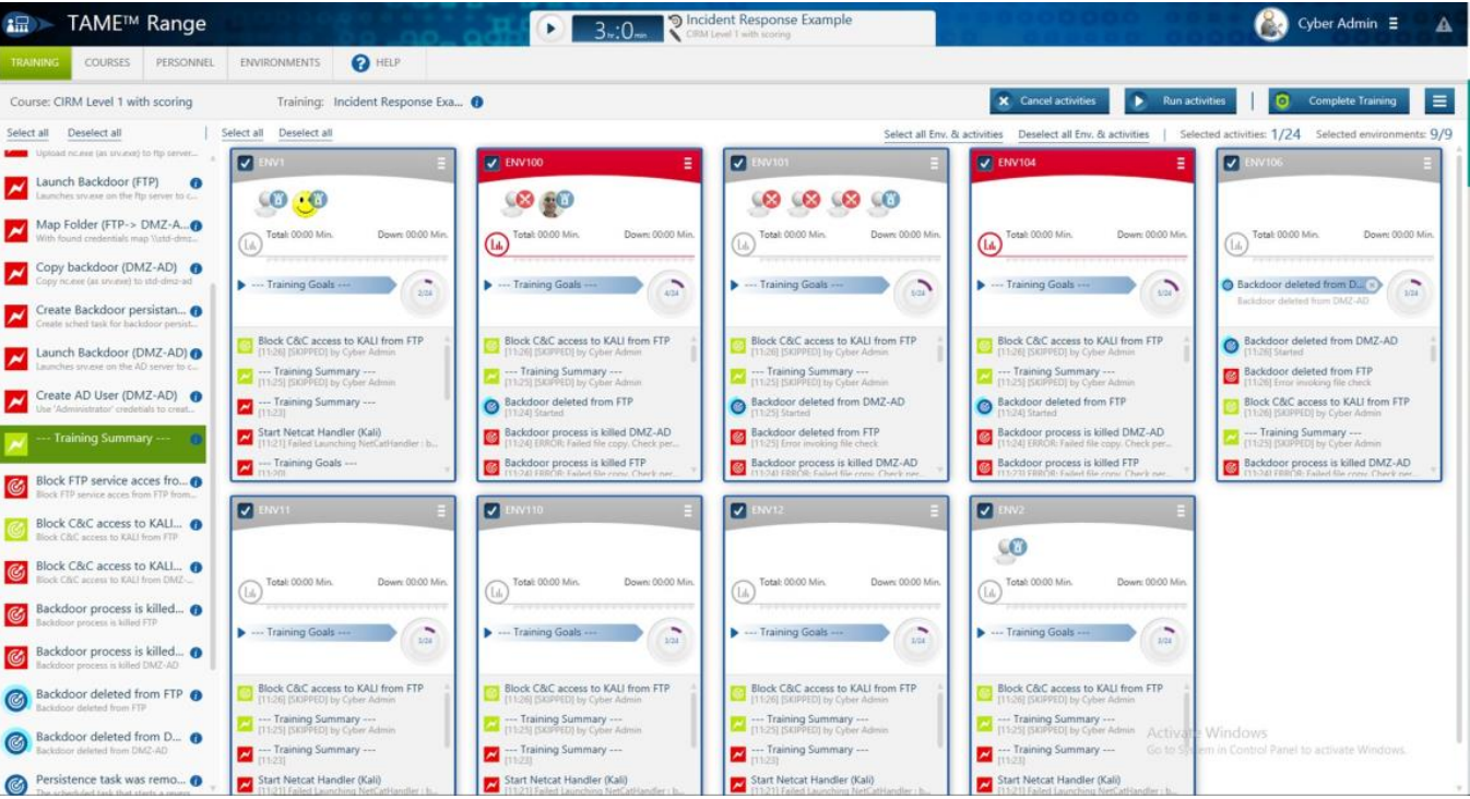 TAME Range Cyber Simulator - israel cyber
